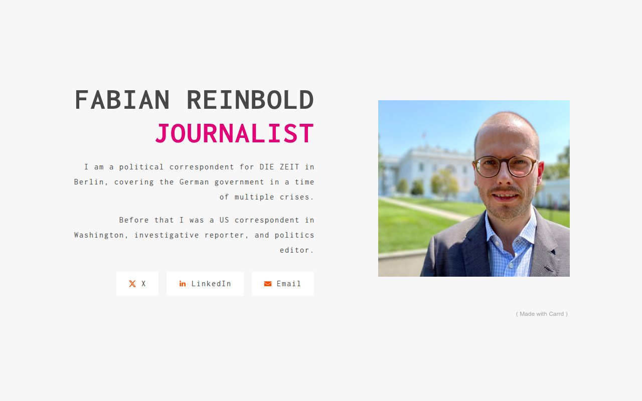 Fabian Reinbold – Journalist